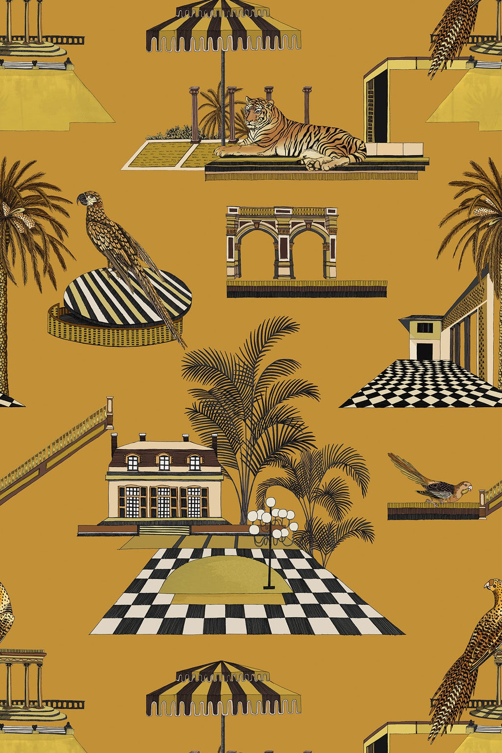 Golden Age Wallpaper - Day Lilly - Sample | Papier