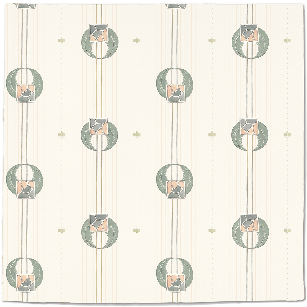 Needle and Thread Wallpaper - Opal Glaze | Papier